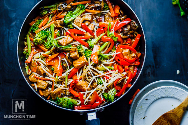 Sweet Chili Pork Stir Fry Recipe - Munchkin Time