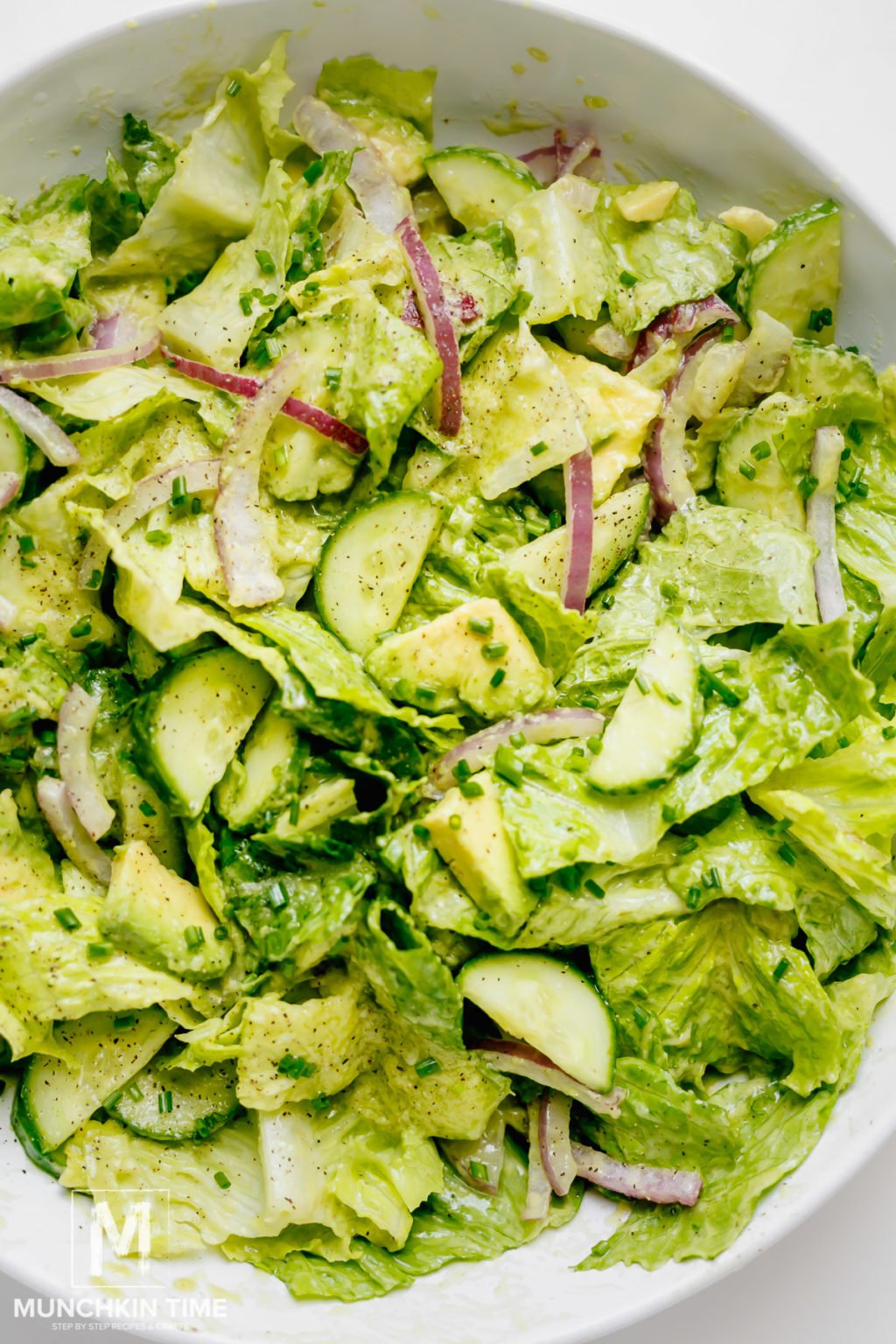 Creamy Avocado Salad Recipe with Homemade Avocado Dressing