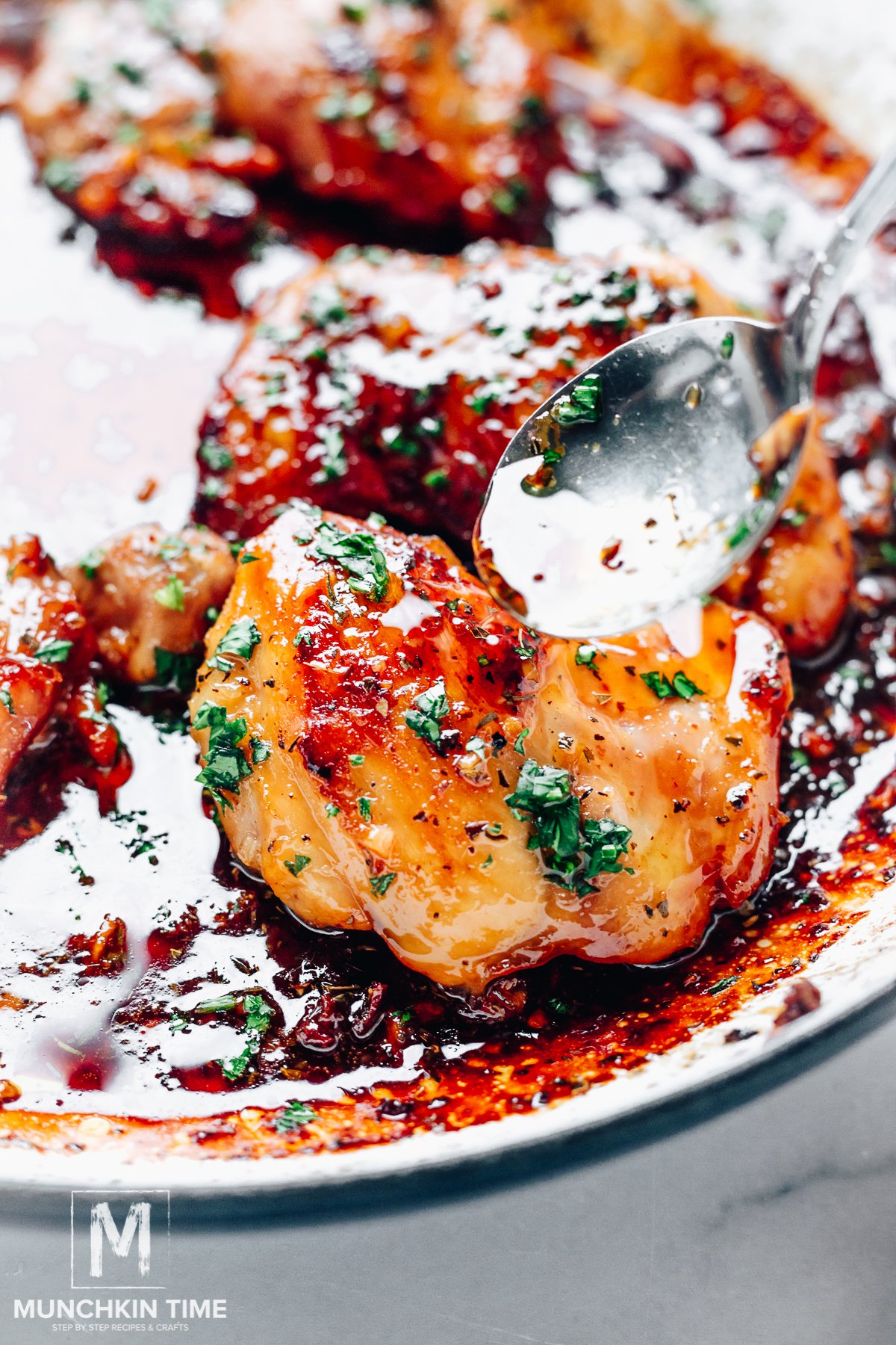Baked Honey Garlic Chicken Thighs - Munchkin Time Baked Honey Garlic Chicken Thighs - Munchkin Time