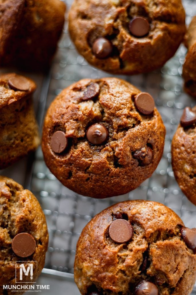 35-minute Buckwheat Banana Muffins (Video) - Munchkin Time