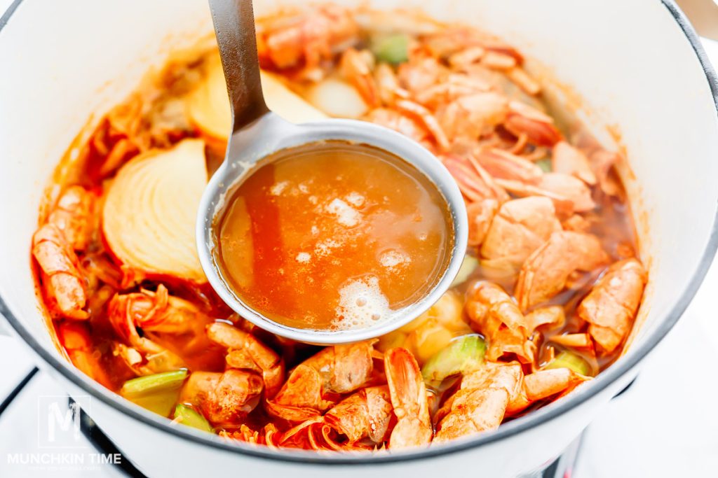 Best Shrimp Stock Recipe (Video) - Munchkin Time