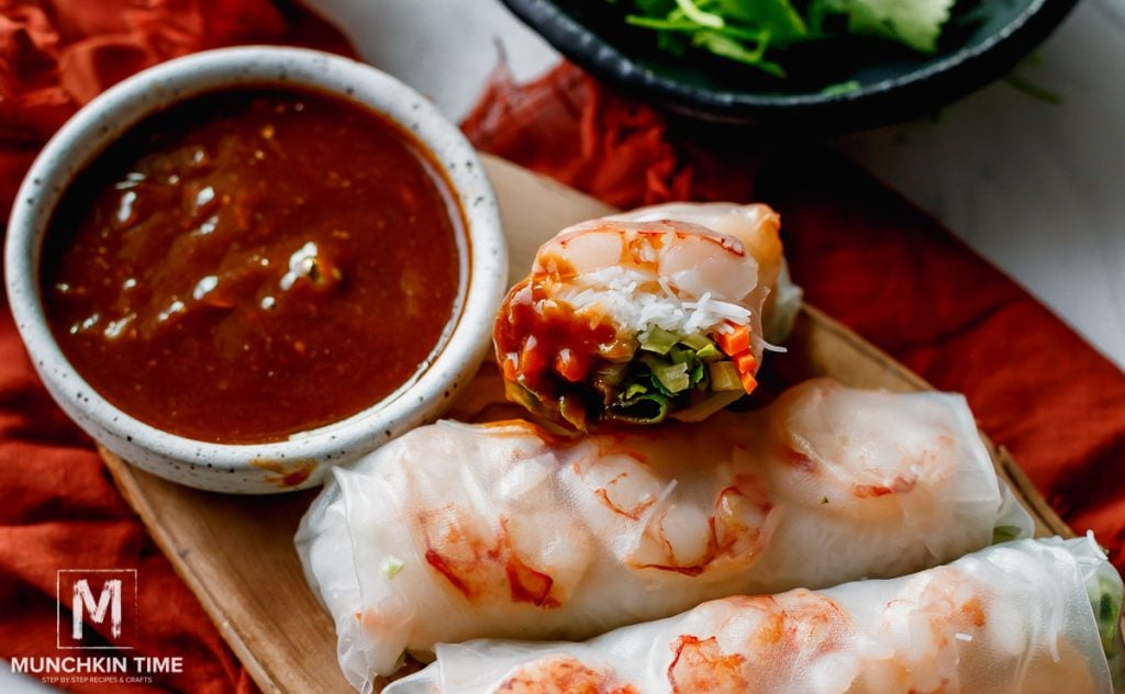 The Best Shrimp Spring Rolls - Munchkin Time