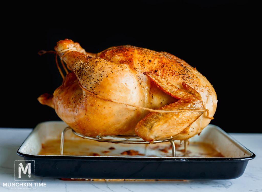 Juicy Roasted Chicken Recipe - Munchkin Time