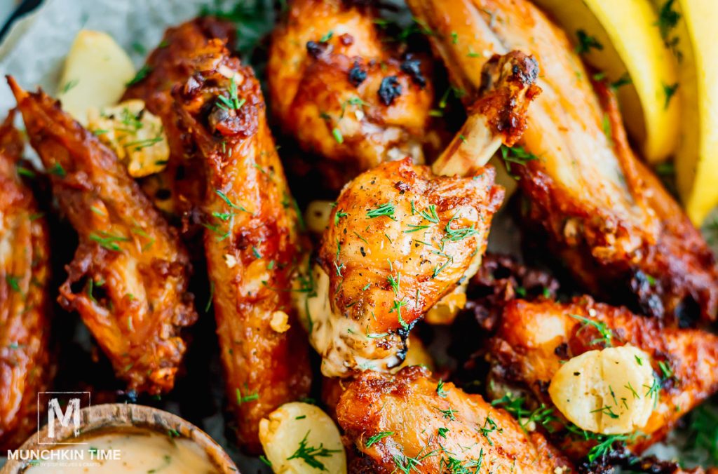The Best Garlic Chicken Wings: Crispy Fried Perfection - Munchkin Time