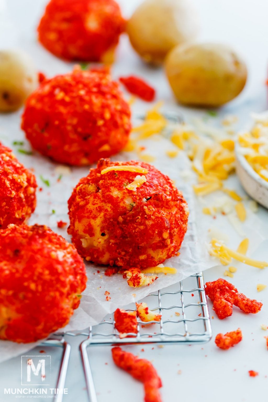 The Best Cheese Potato Balls Air Fryer (Video) - Munchkin Time