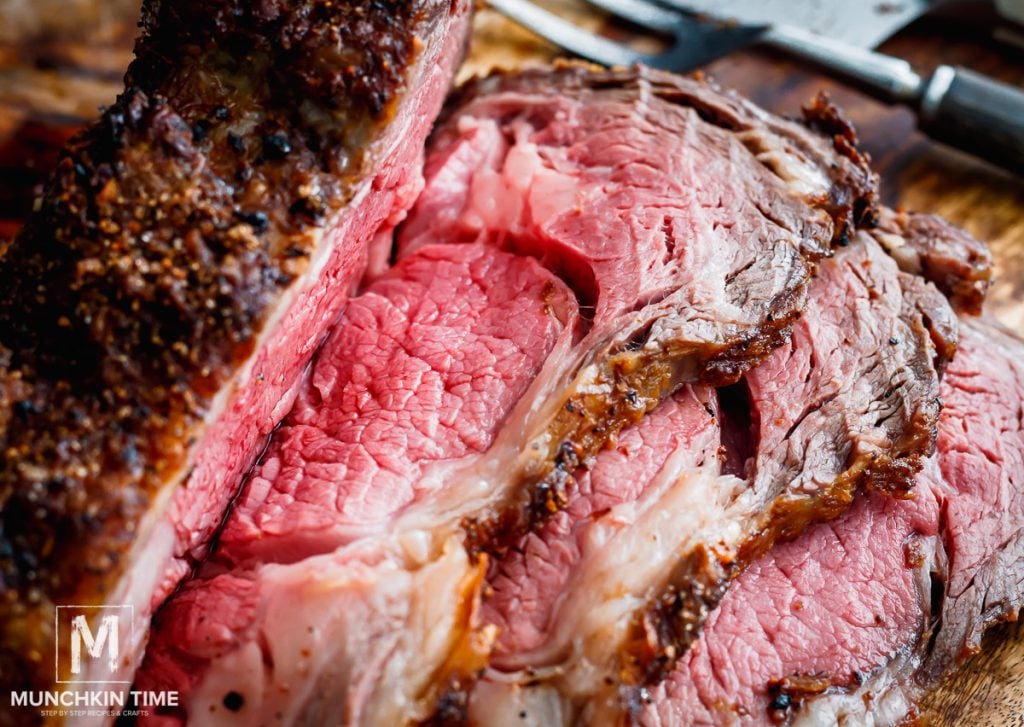 How to Cook a Perfectly Tender Reverse Sear Prime Rib - Munchkin Time