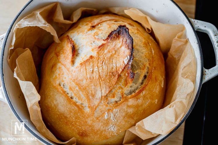 Step-by-Step Sourdough Bread Recipe with Starter - Munchkin Time