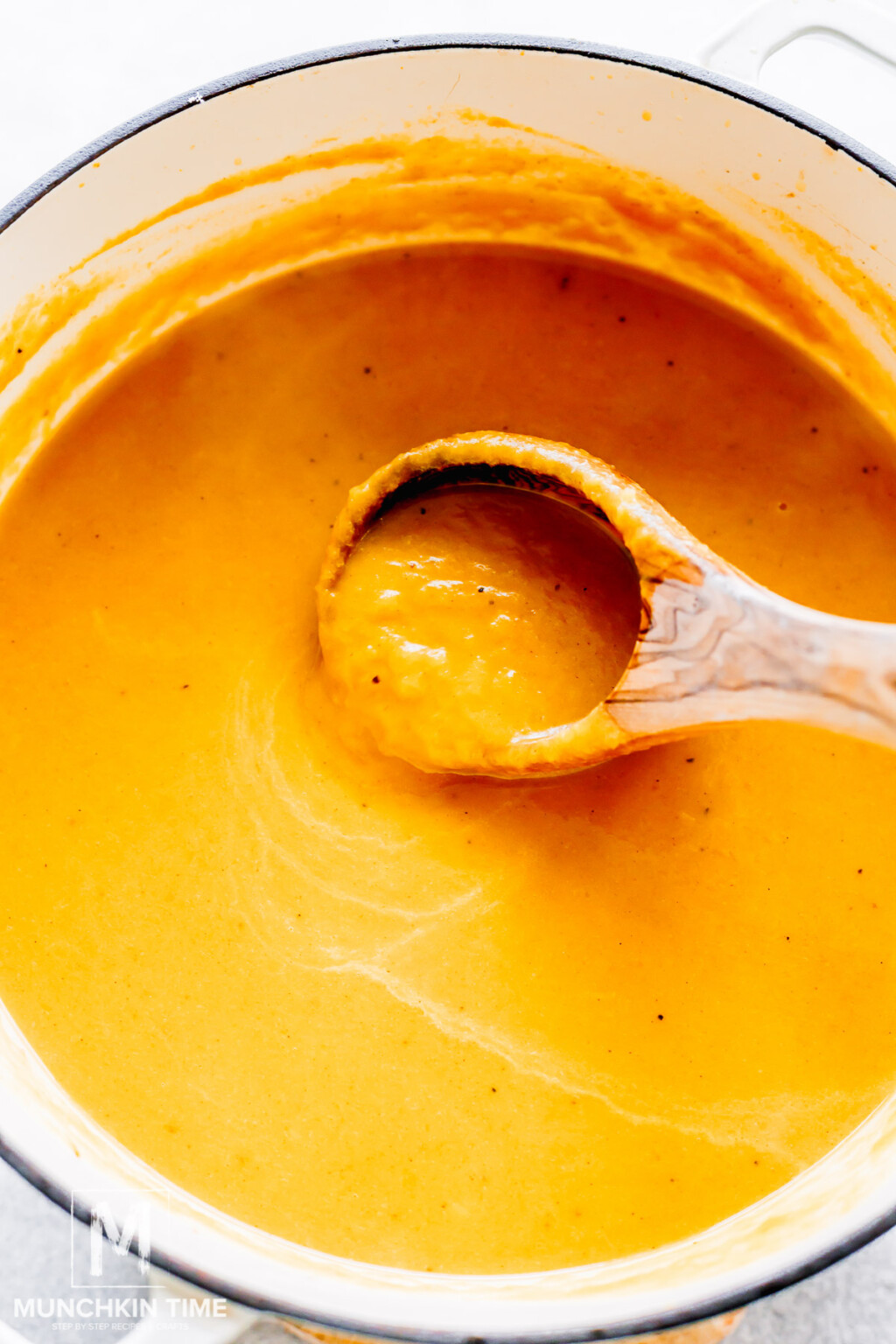 Creamy Roasted Butternut Squash Soup - Munchkin Time
