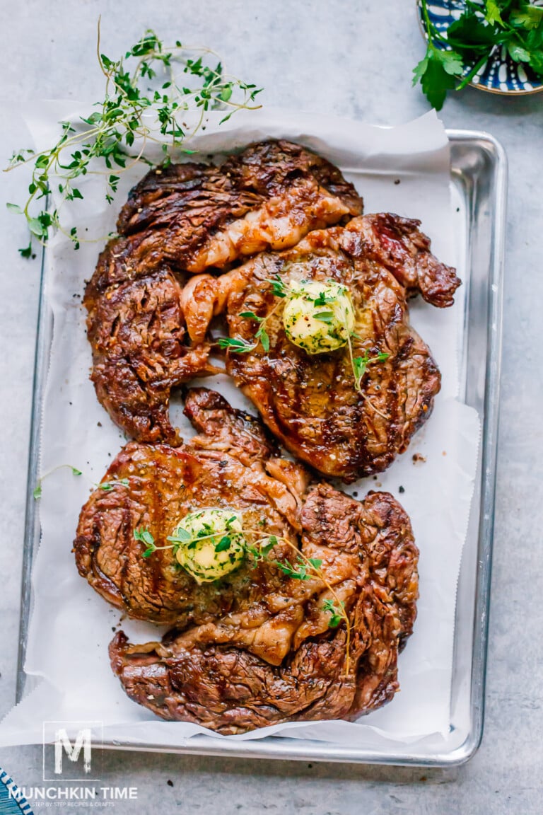 How to Grill Ribeye Steak for the Holidays with Garlic Butter ...
