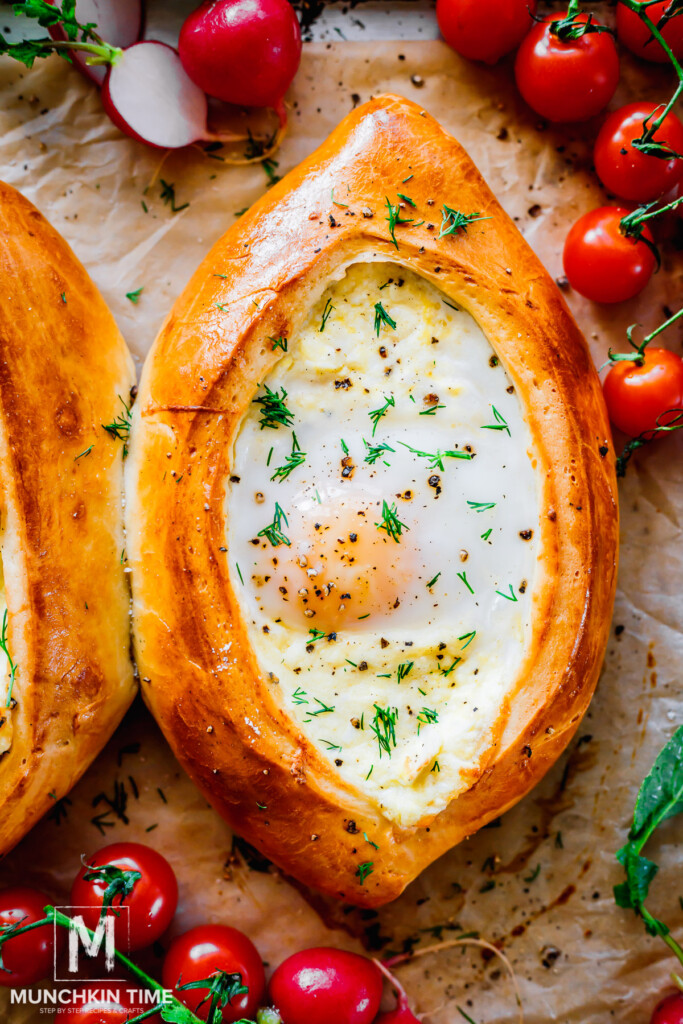 Khachapuri Recipe: A Delicious Georgian Cheeseboat Bread - Munchkin Time