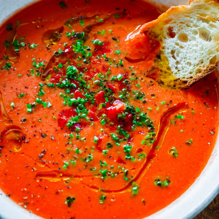 Cold Tomato Soup Recipe: Quick and Easy Gazpacho - Munchkin Time